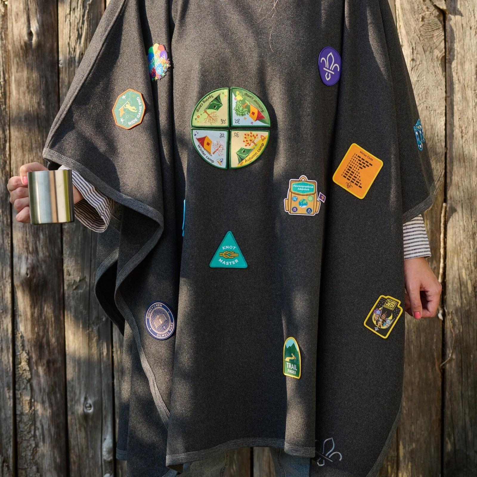 Scouts Fleur de Lis Blanket Poncho