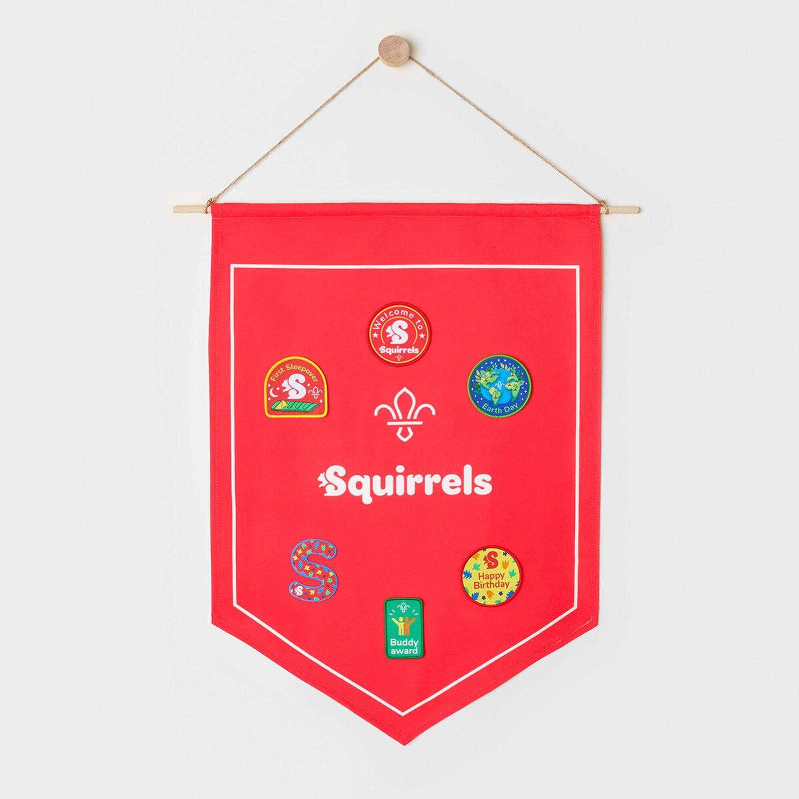 Squirrel Scouts Large Pennant Flag Mid-Season Sale