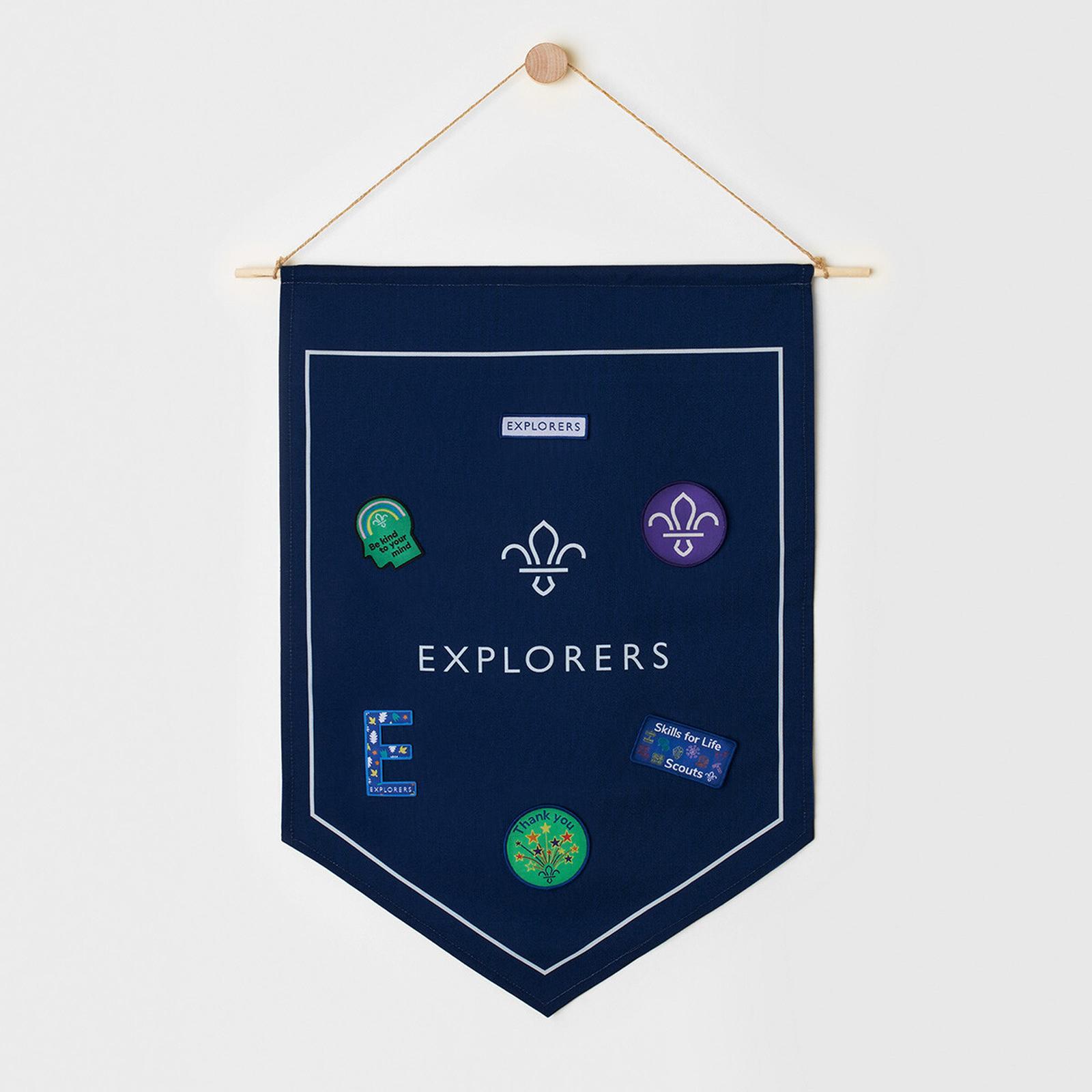 Explorer Scouts Large Pennant Flag