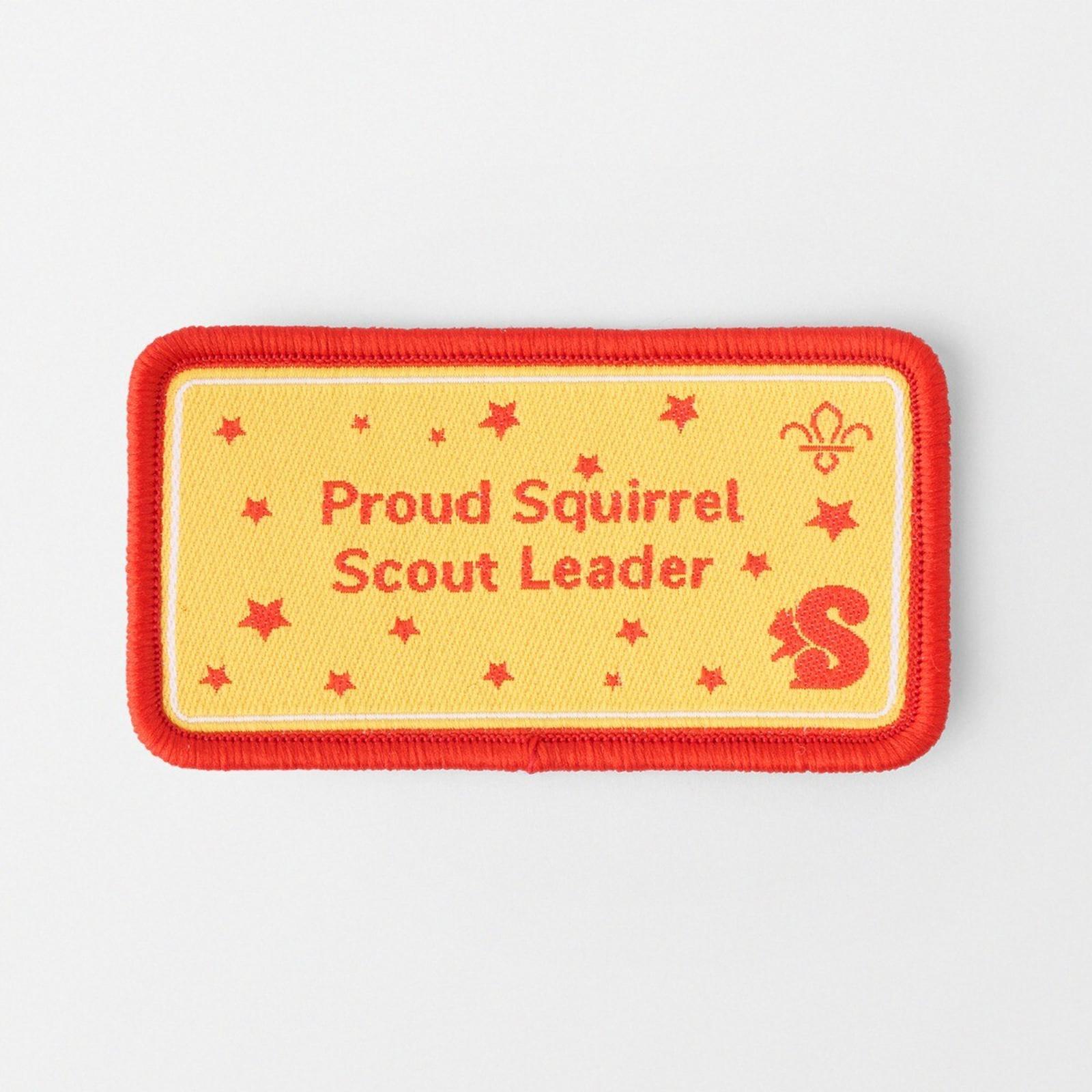 Scouts Blanket Badge - Proud Squirrel Scout Leader