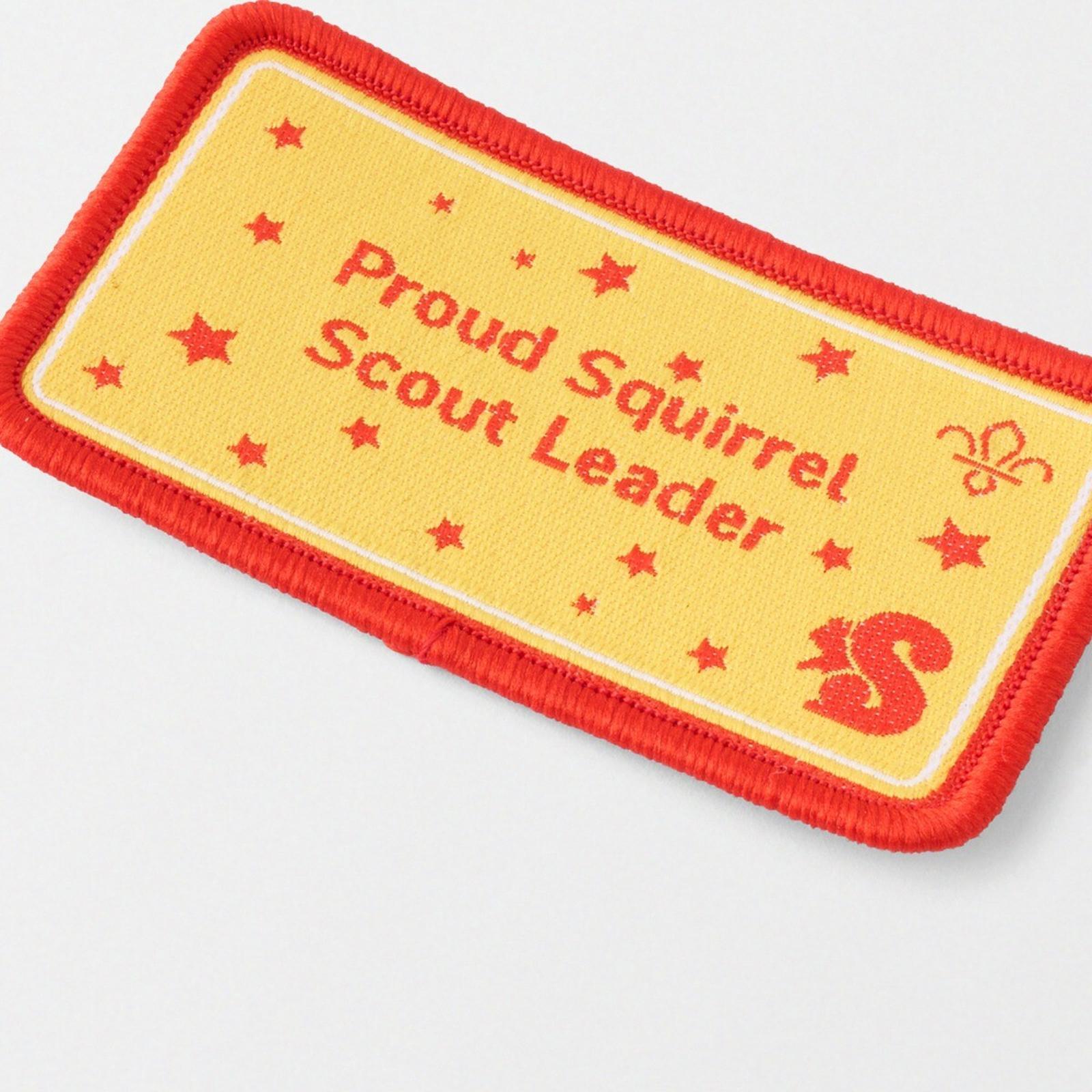 Scouts Blanket Badge - Proud Squirrel Scout Leader