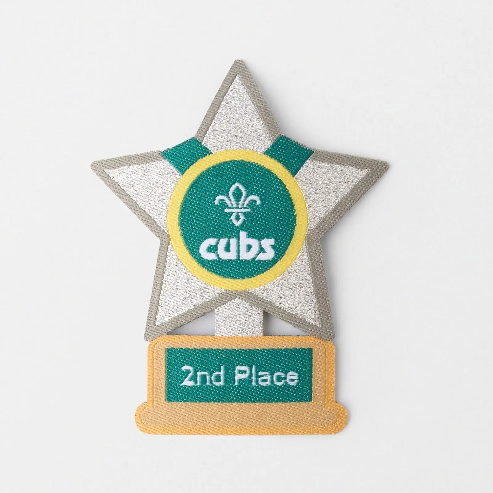 Cub Scouts Iron-On Blanket Badge - Trophy 2nd Place