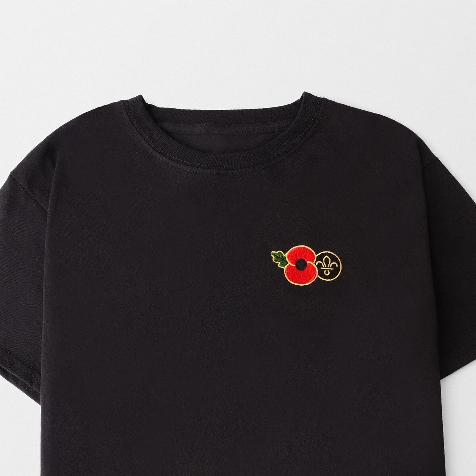 Poppy & Scouts T-Shirt | Black Tee | RBL & Scouts