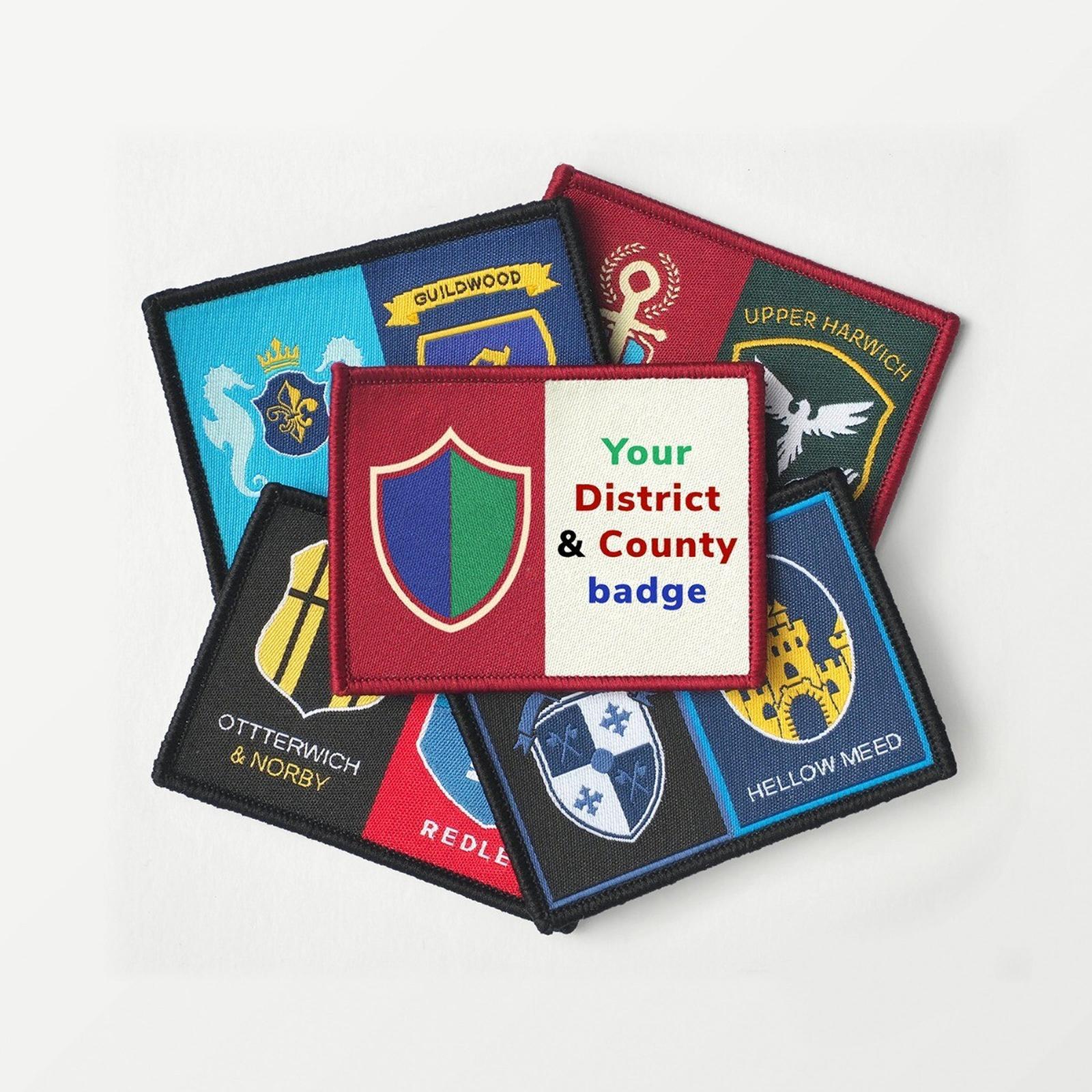 Scouts District / County Custom Printed Badge - Large