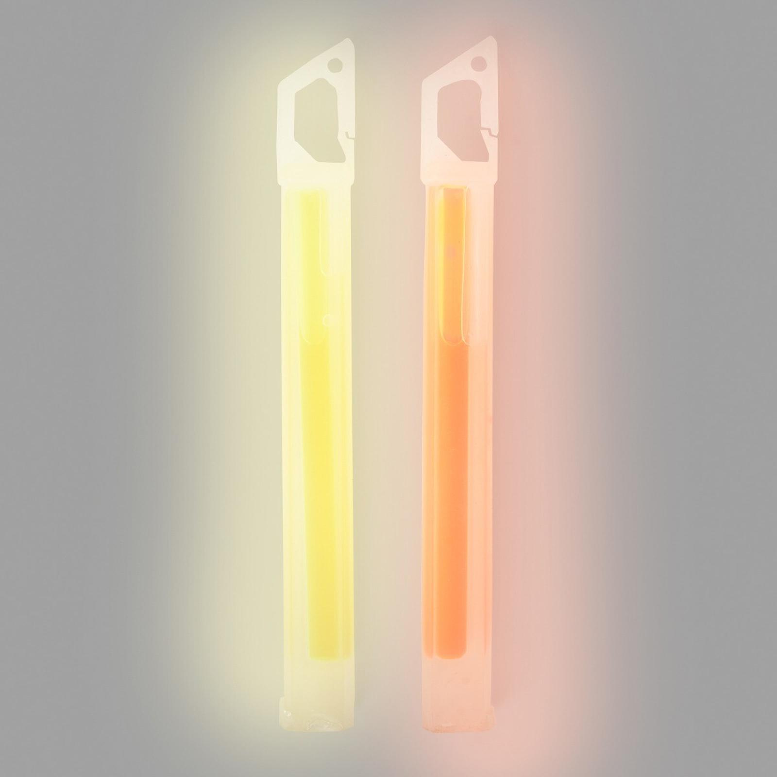 Lifesystems 15 Hour Glow Sticks 2 Pack | Orange and Green