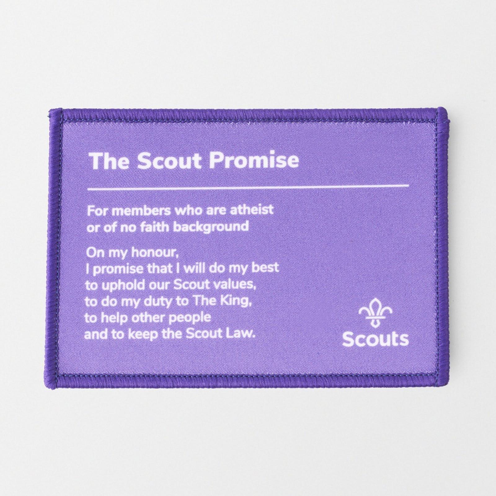 Scouts Promise Badge - Atheist / No Faith | Scout Store