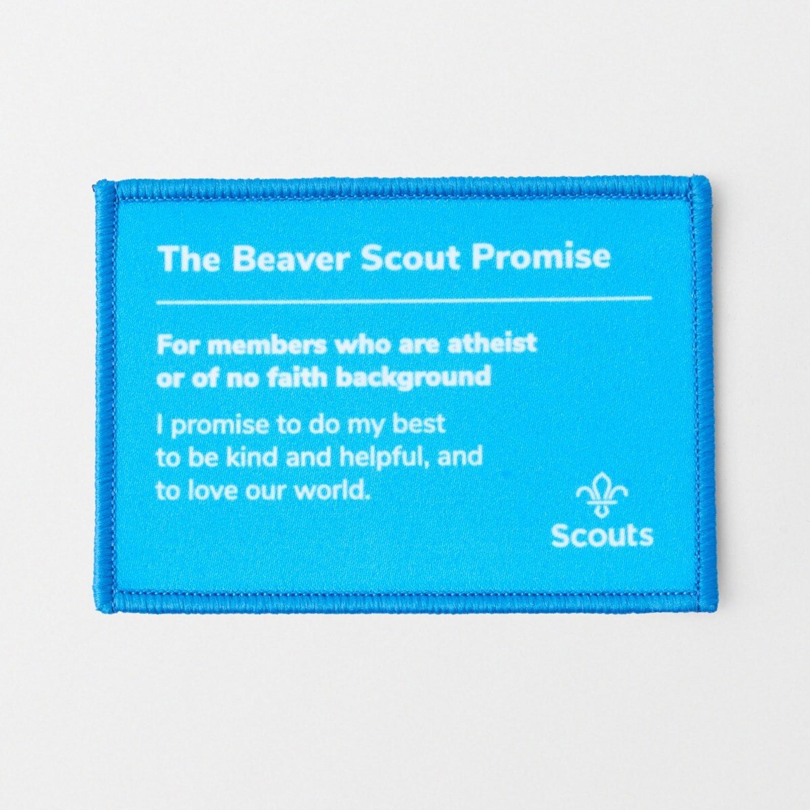 Beaver Scouts Promise Badge - Atheist | Scout Store
