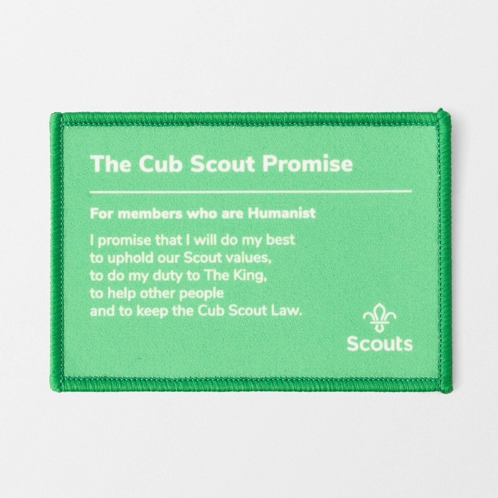 Cub Scouts Promise Badge - Humanist | Scout Store