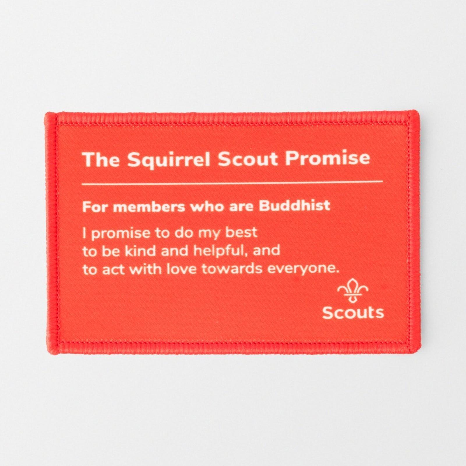 Squirrel Scouts Promise Blanket Badge - Buddhist | Promise Badge