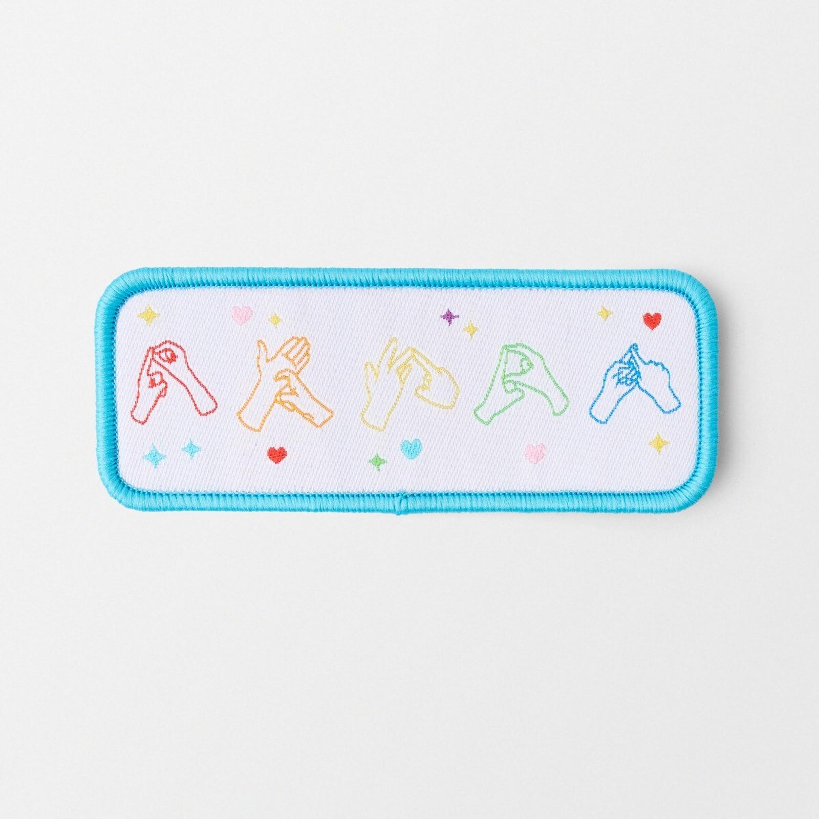 Sign Language 'Pride ' Blanket Badge | Pride Badges