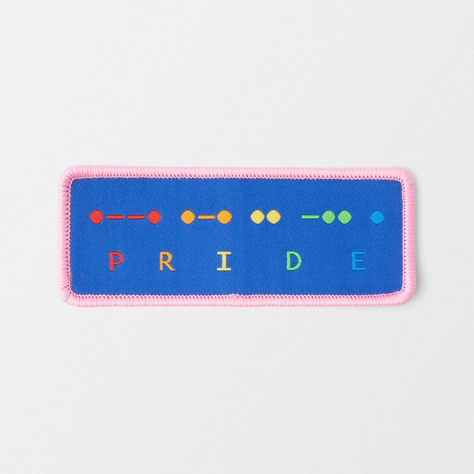 Morse Code 'Pride' Blanket Badge | Pride Badges