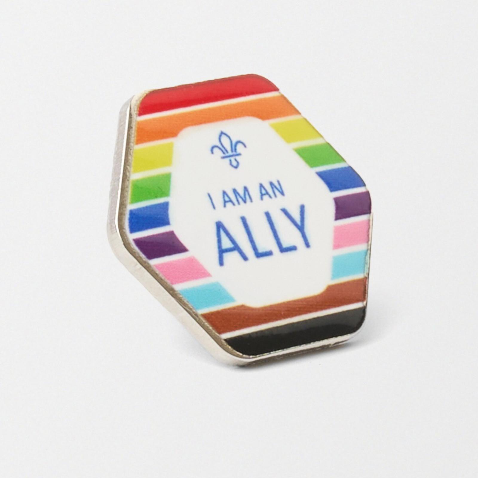 Scout Pride Ally Pin Badge | Pride Ally Badge