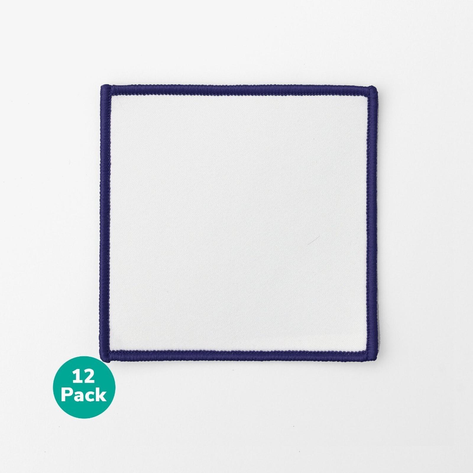 Create Your Own Badges | 8cm Blank Square Badges - Pack of 12