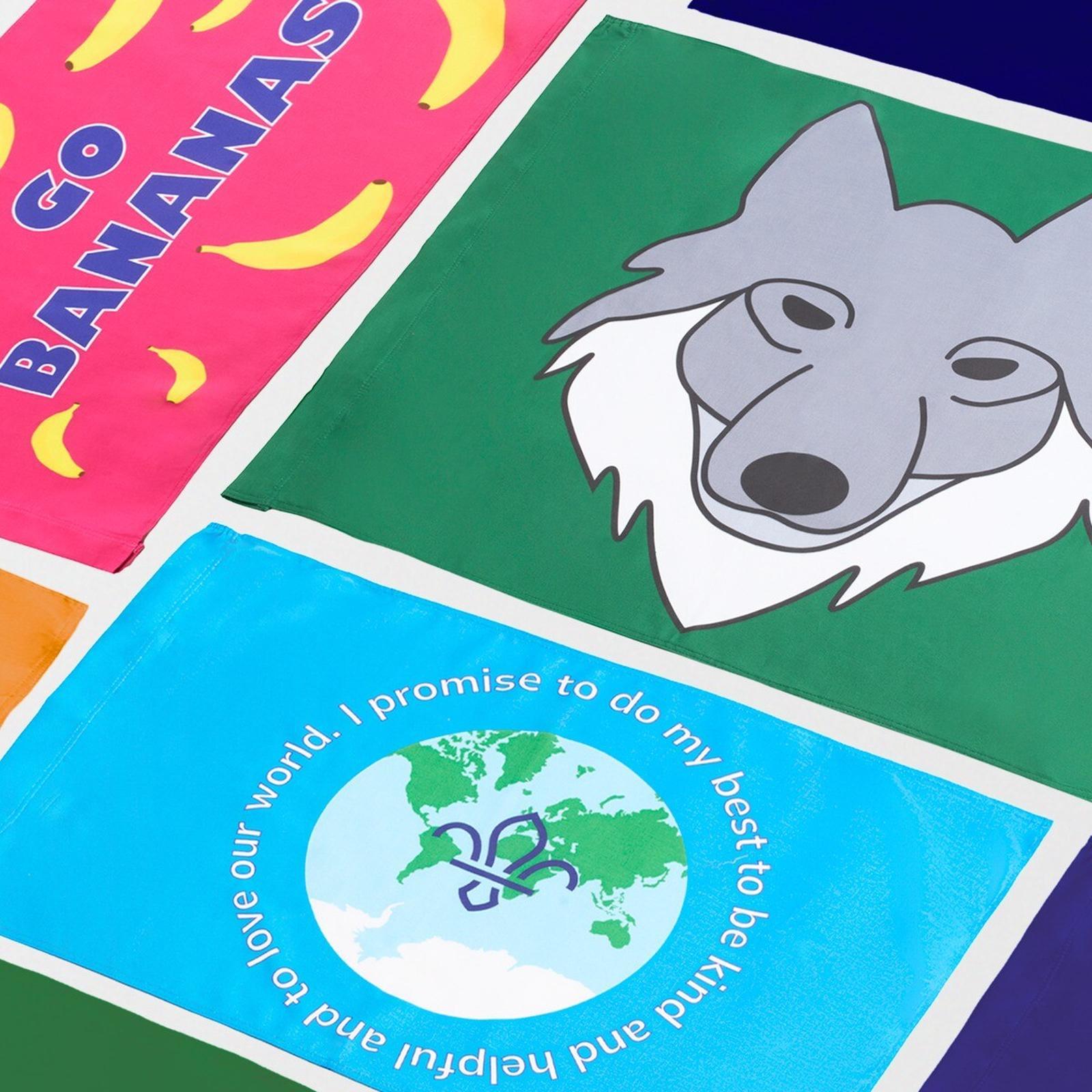 Personalised Custom Printed Flag - 90 x 120cm | Scout Store