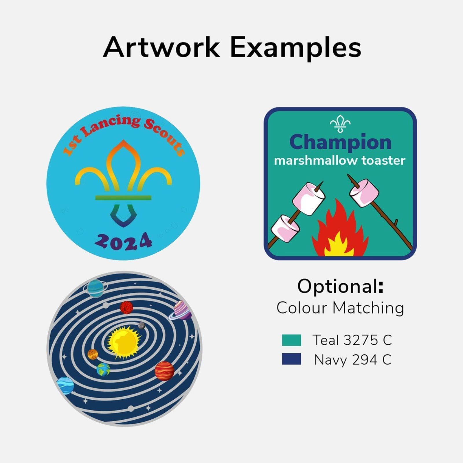 Personalised Badges - Circle | Custom Badges / Patches Made to Order