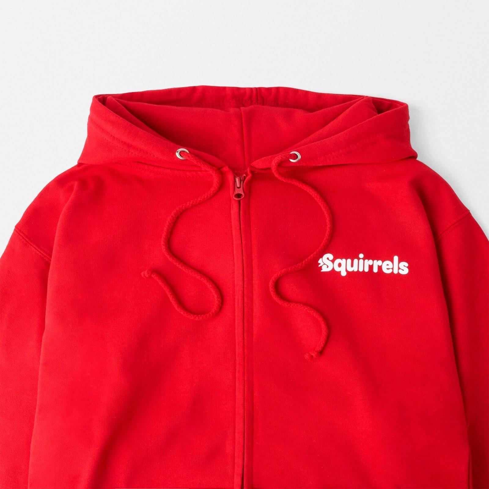 Squirrel Scouts Zip-Up Hoodie - Tail Print