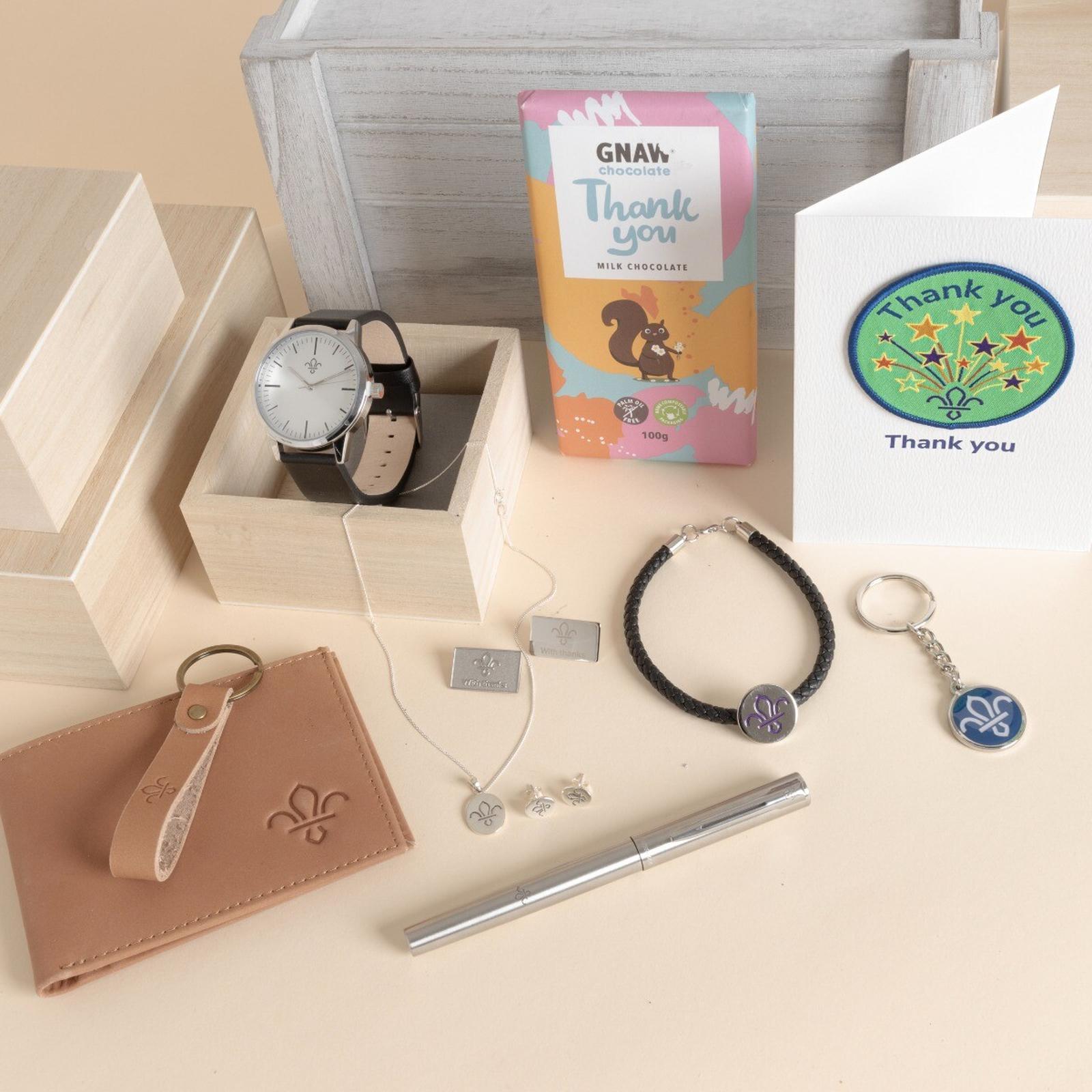 Scouts With Thanks Solid 925 Sterling Silver Badge in Presentation Box ...