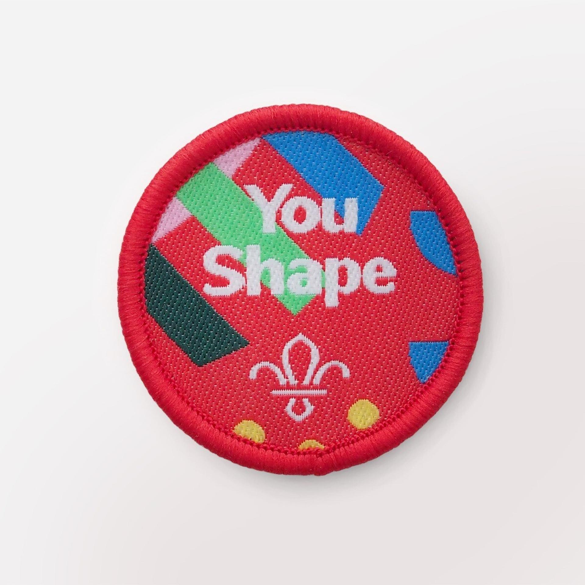 You Shape Squirrel Central Badge