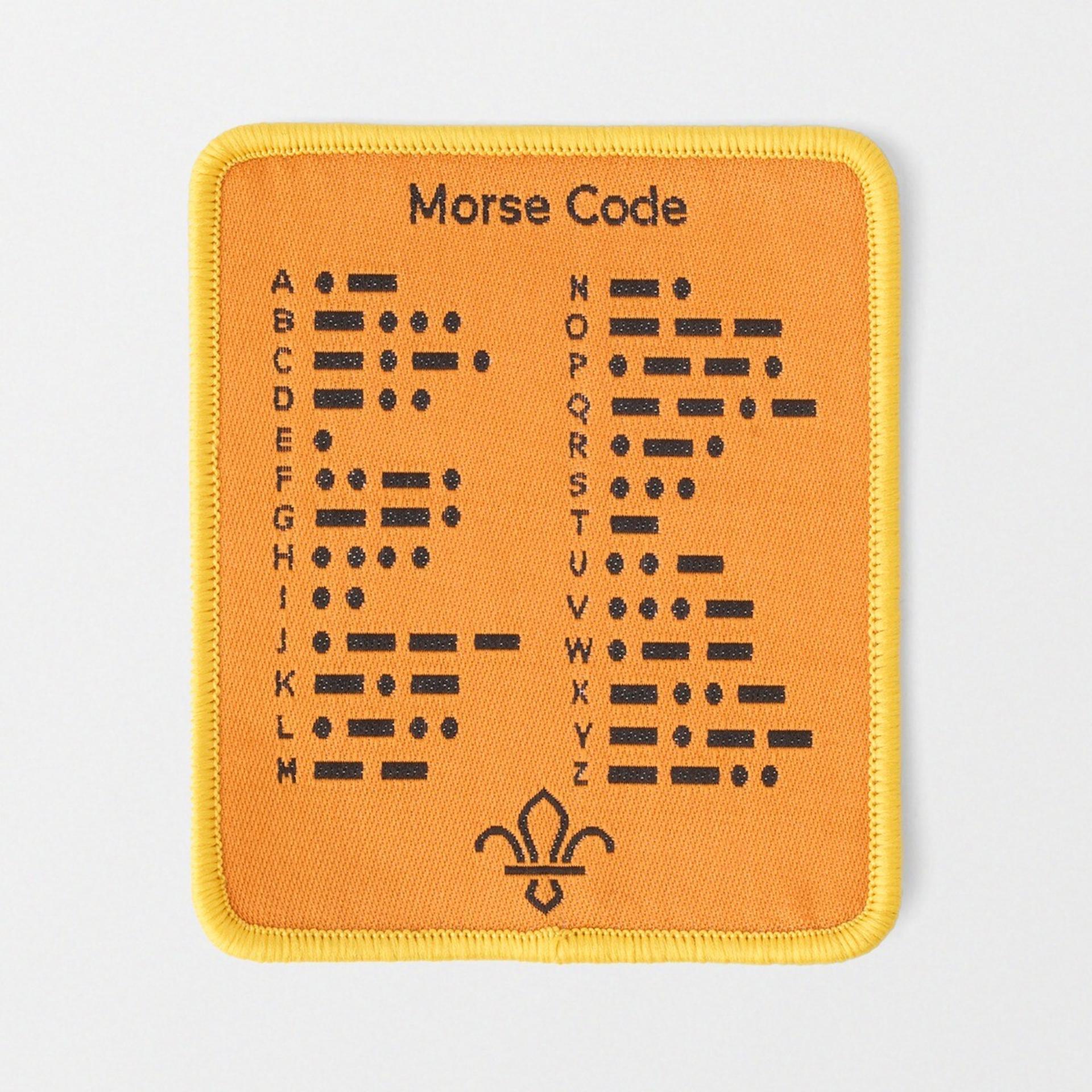 Scouts Blanket Badge - Morse Code Alphabet
