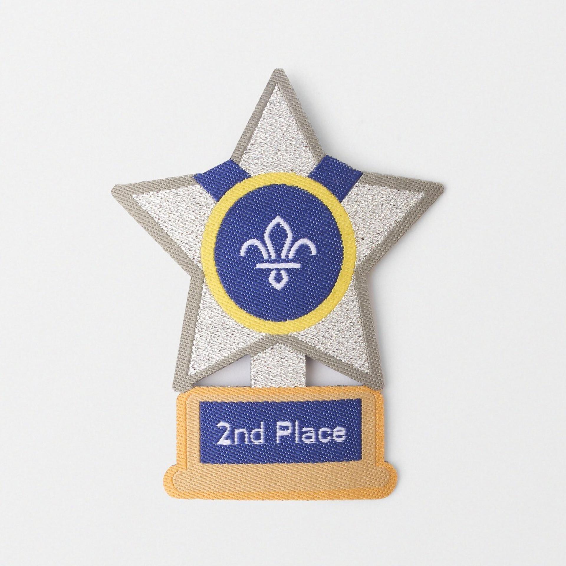Scouts FDL Iron-On Blanket Badge - Trophy 2nd Place