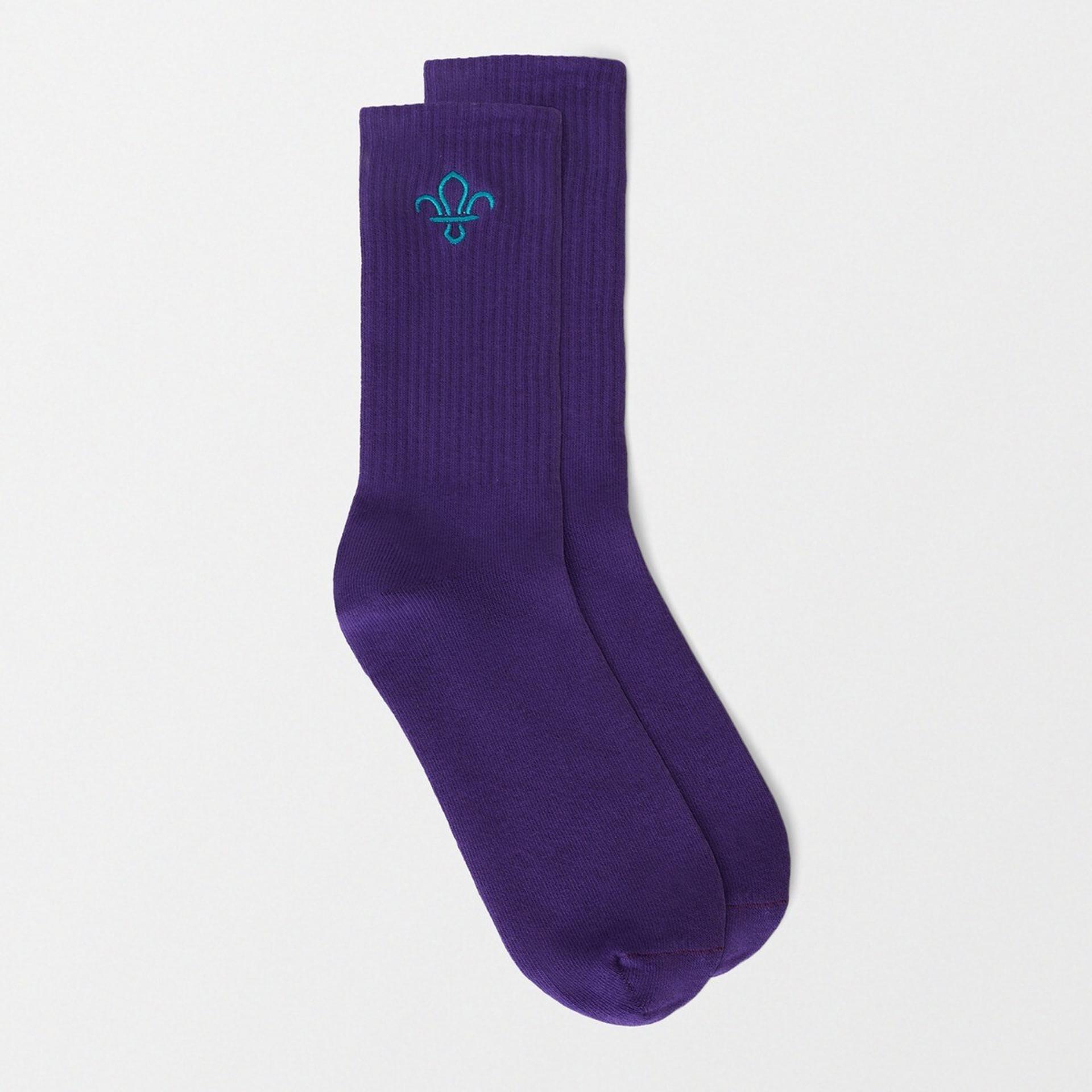 Scouts Fleur de Lis Socks | 100% Cotton | Navy or Purple