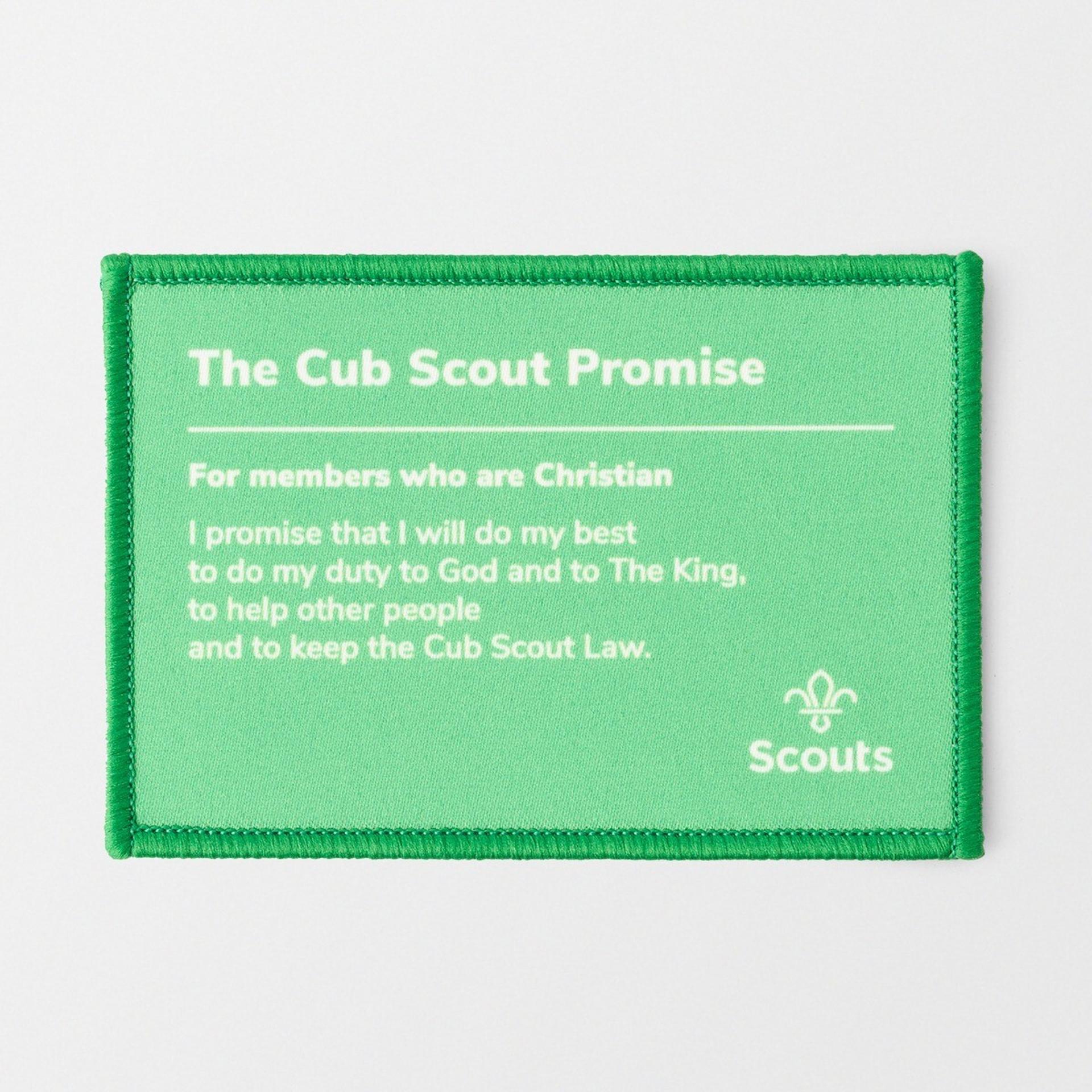 Cub Scouts Promise Badge - Christian | Scout Store