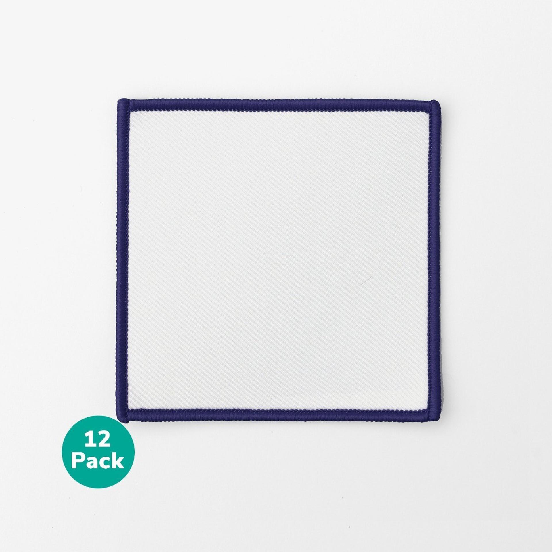 Create Your Own Badges | 8cm Blank Square Badges - Pack of 12