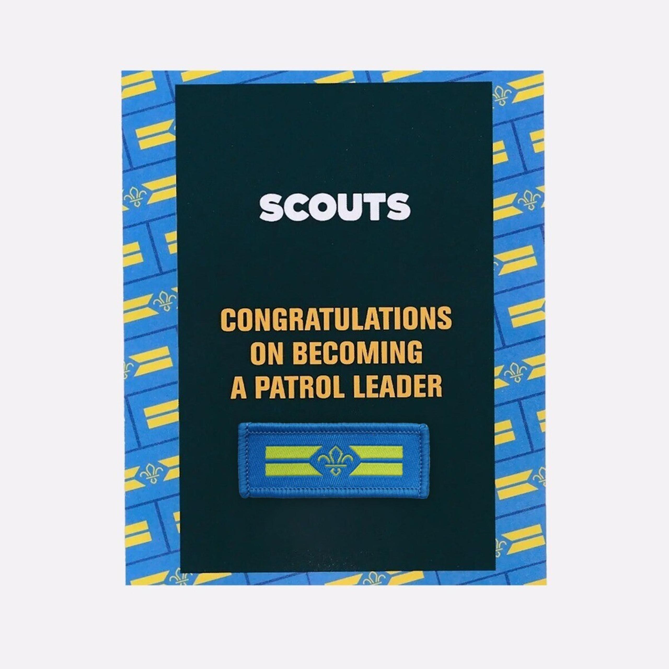 Scout Patrol Leader Badge and Top Tips Leaflet x 1 of each