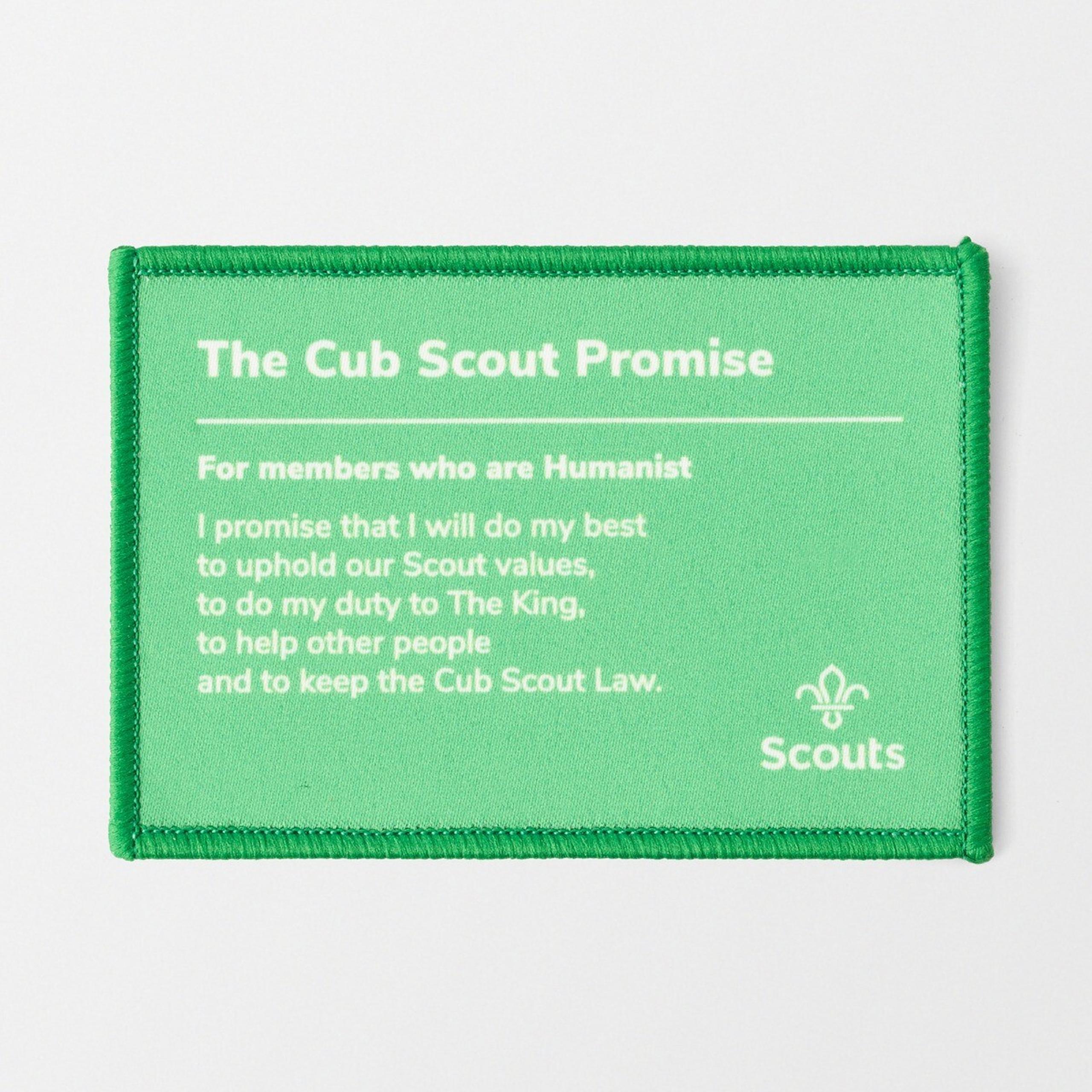 Cub Scouts Promise Badge - Humanist | Scout Store
