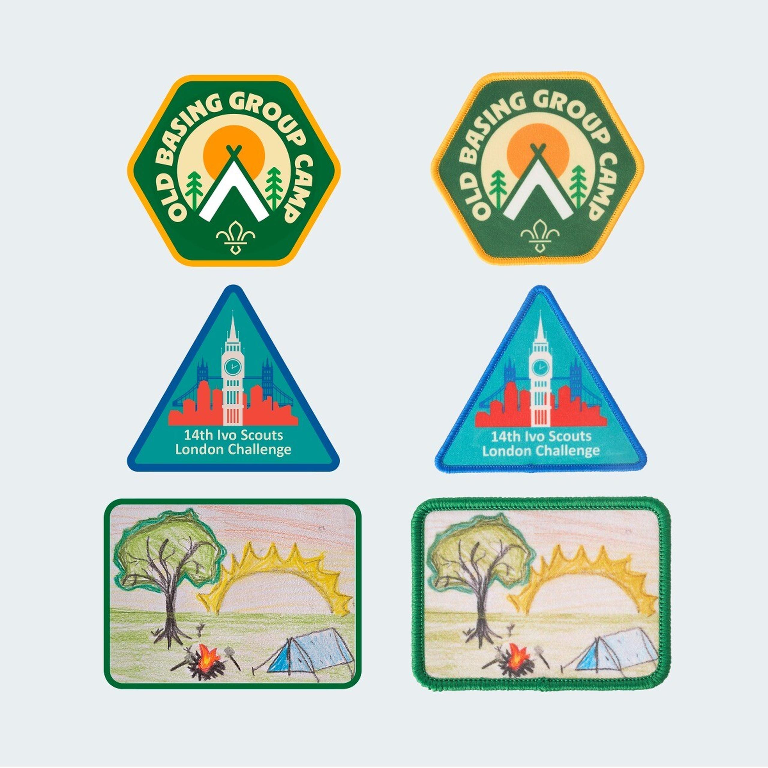 Personalised Custom Printed Badge - Hexagon | Scout Store