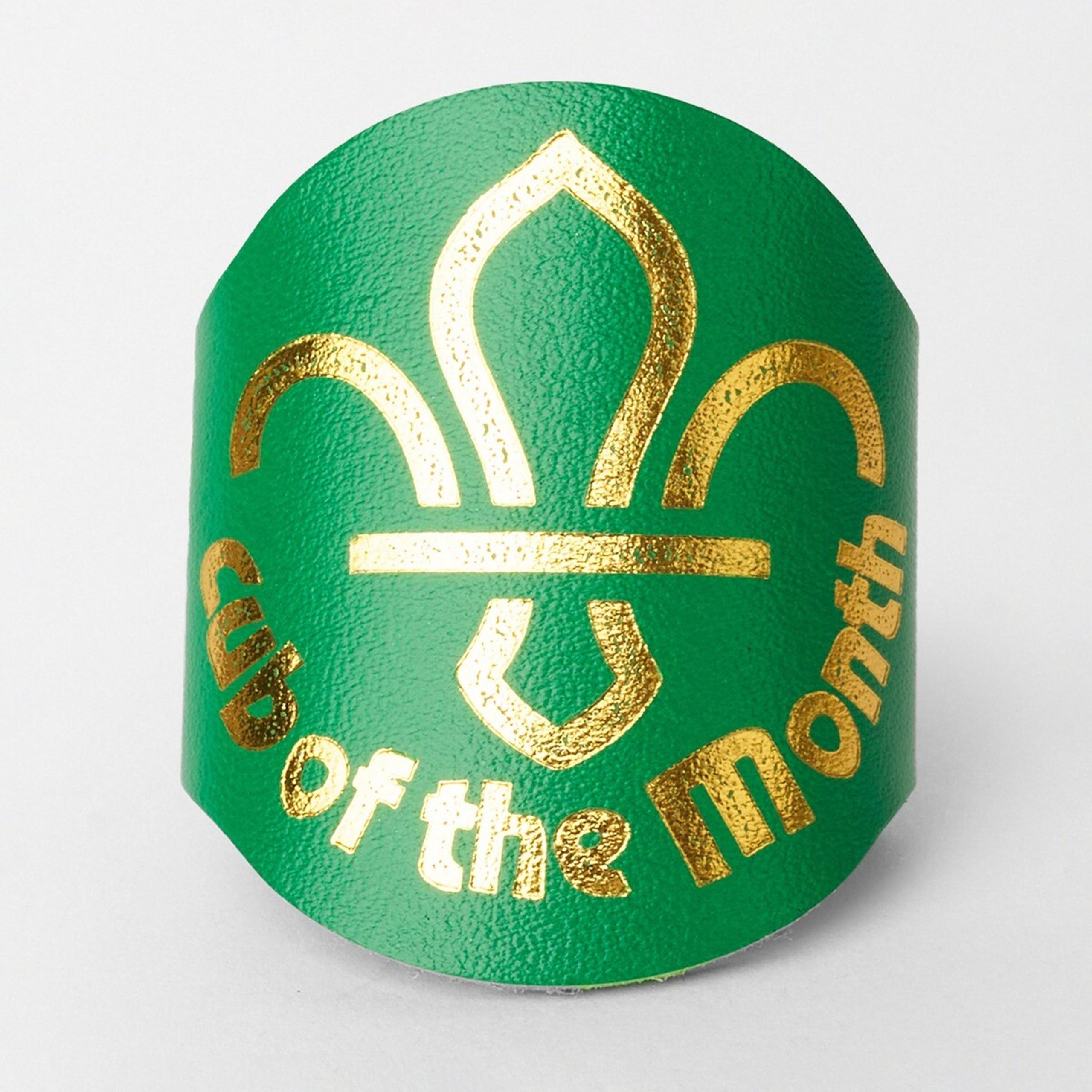 Cub Scouts Cub of the Month Leather Woggle