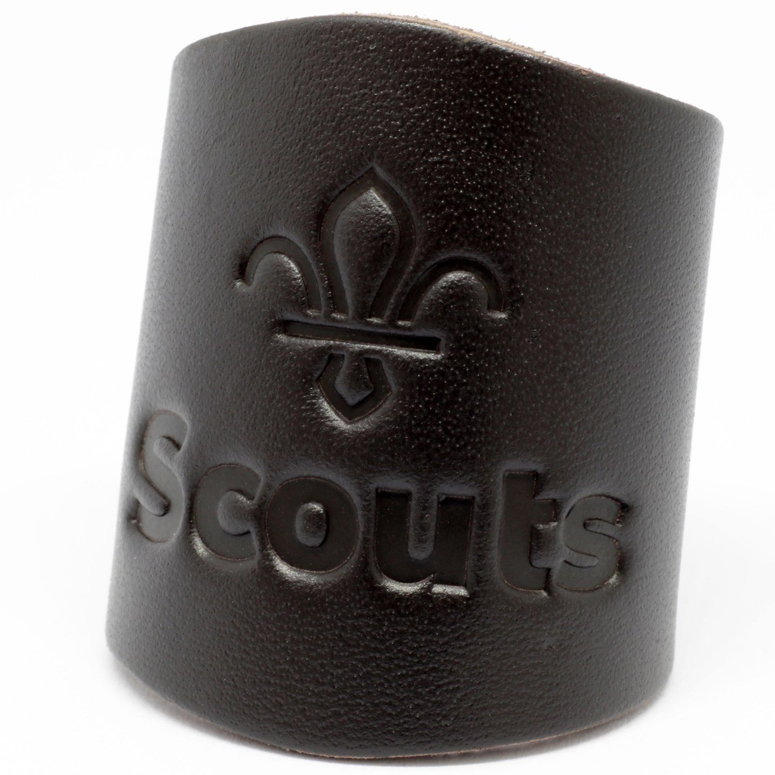 Scouts Official Uniform Embossed Leather Woggle Scouts Sections