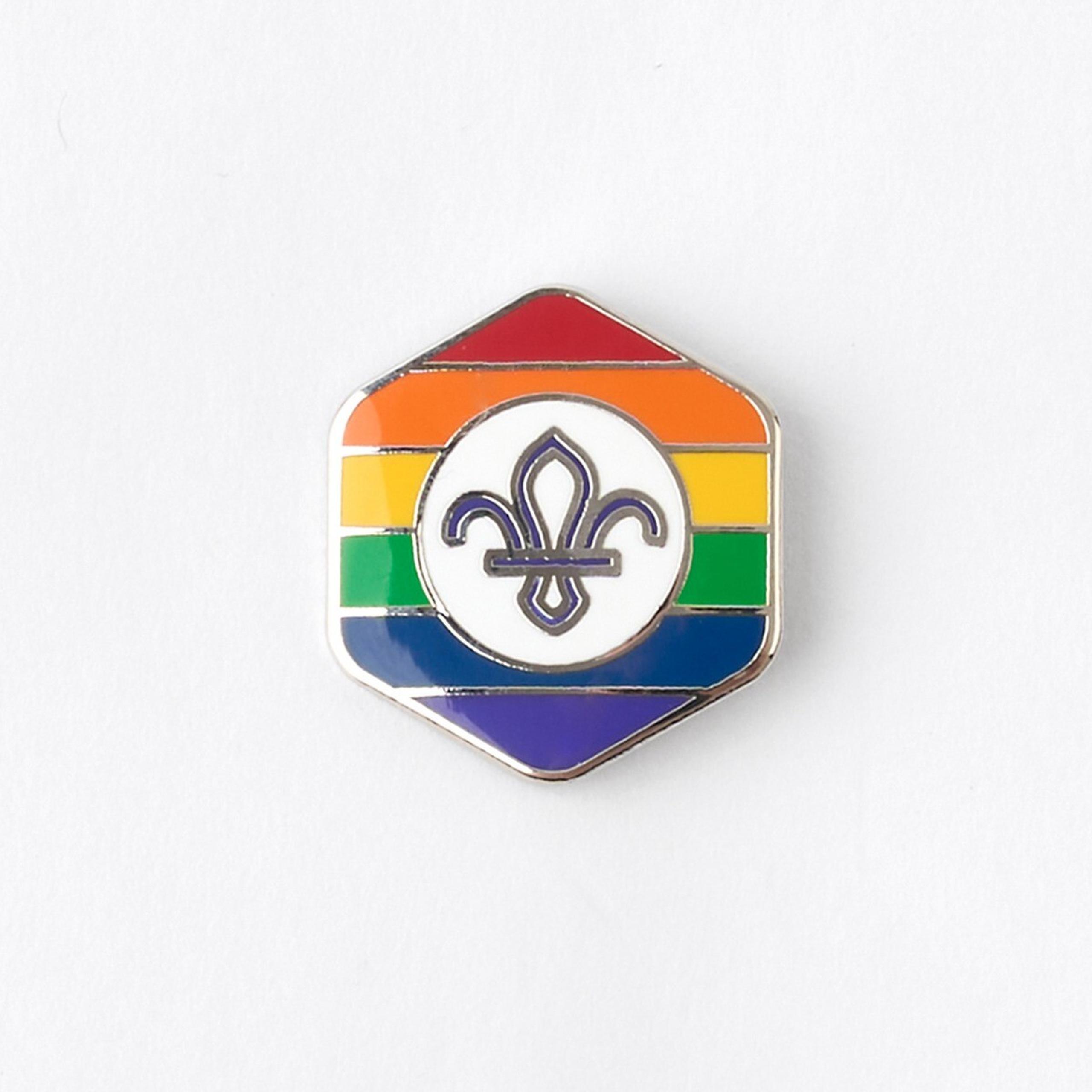 Scout Pride Pin Badge - Rainbow Flag | Scout Store