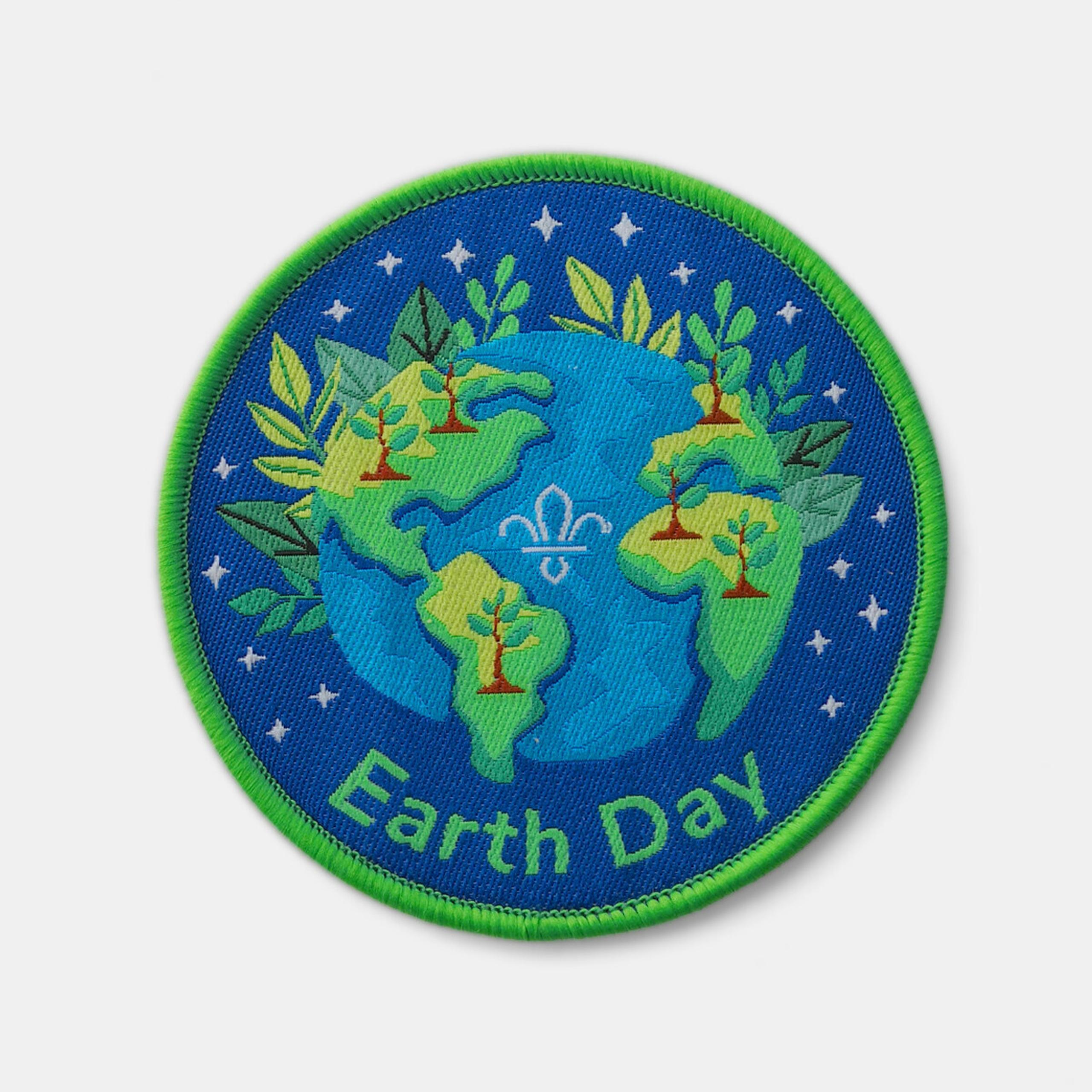 Scouts Earth Day Woven Blanket Badge