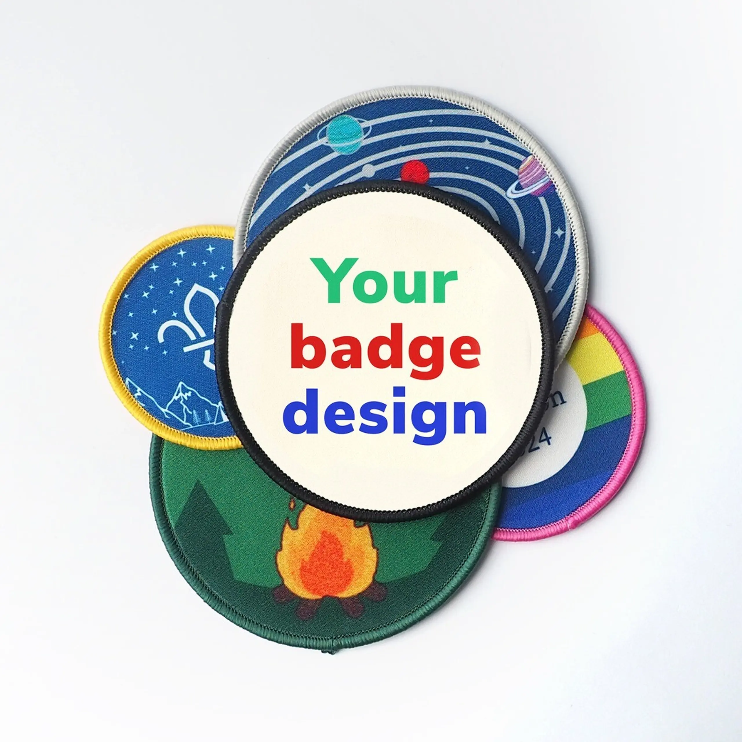 Personalised Badges - Circle | Custom Badges / Patches Made to Order