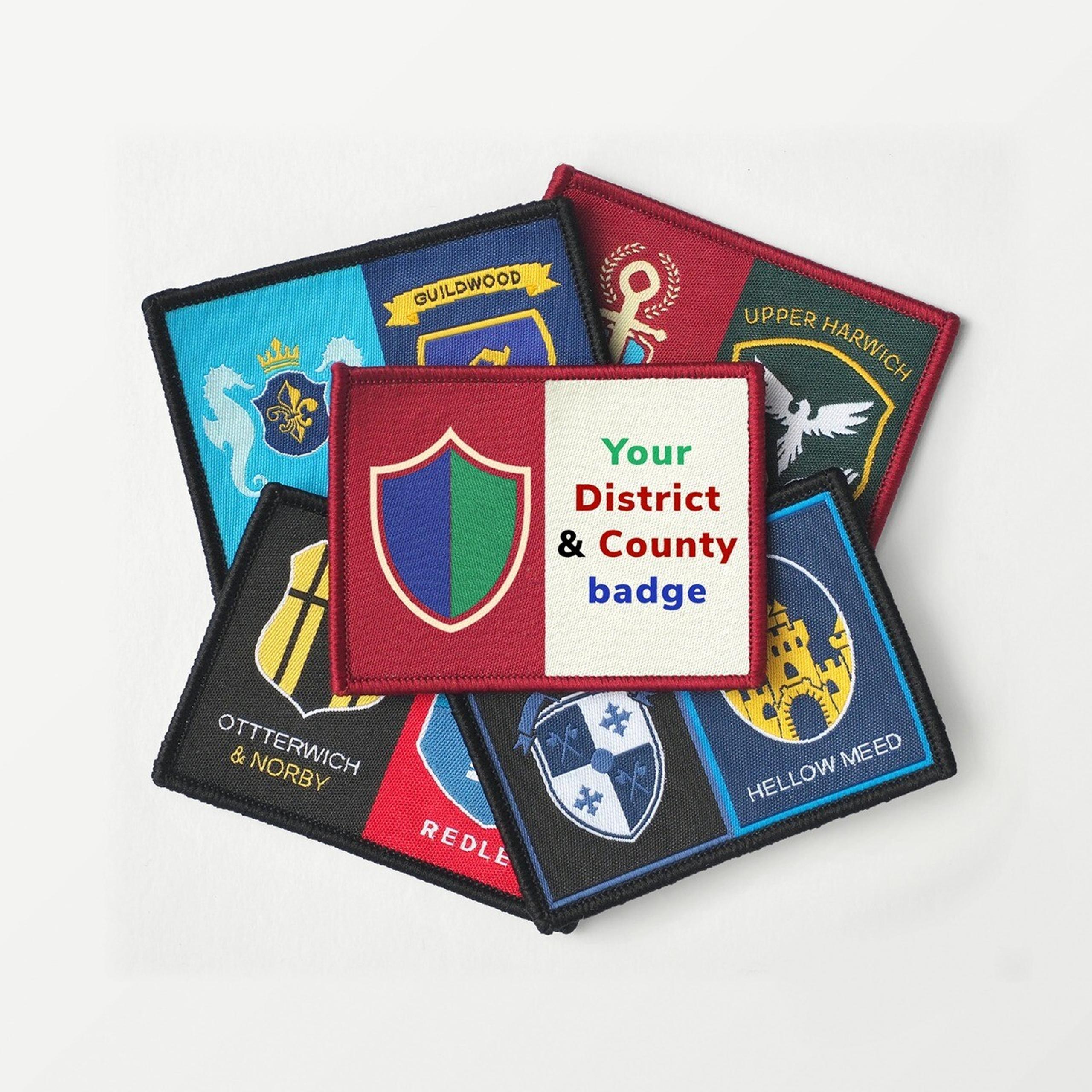 Scouts District / County Custom Printed Badge - Large