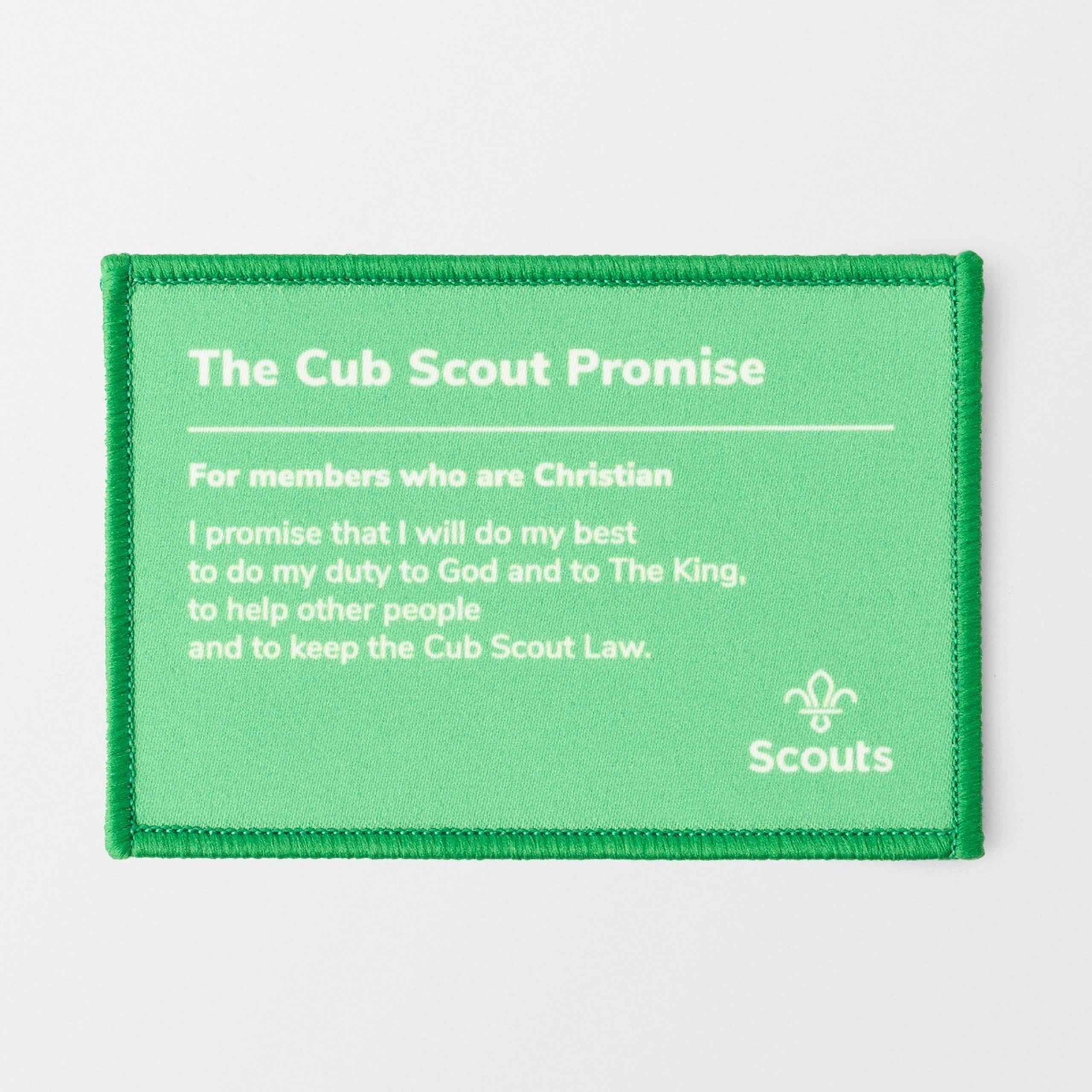 Cub Scouts Promise Badge - Christian | Scout Store