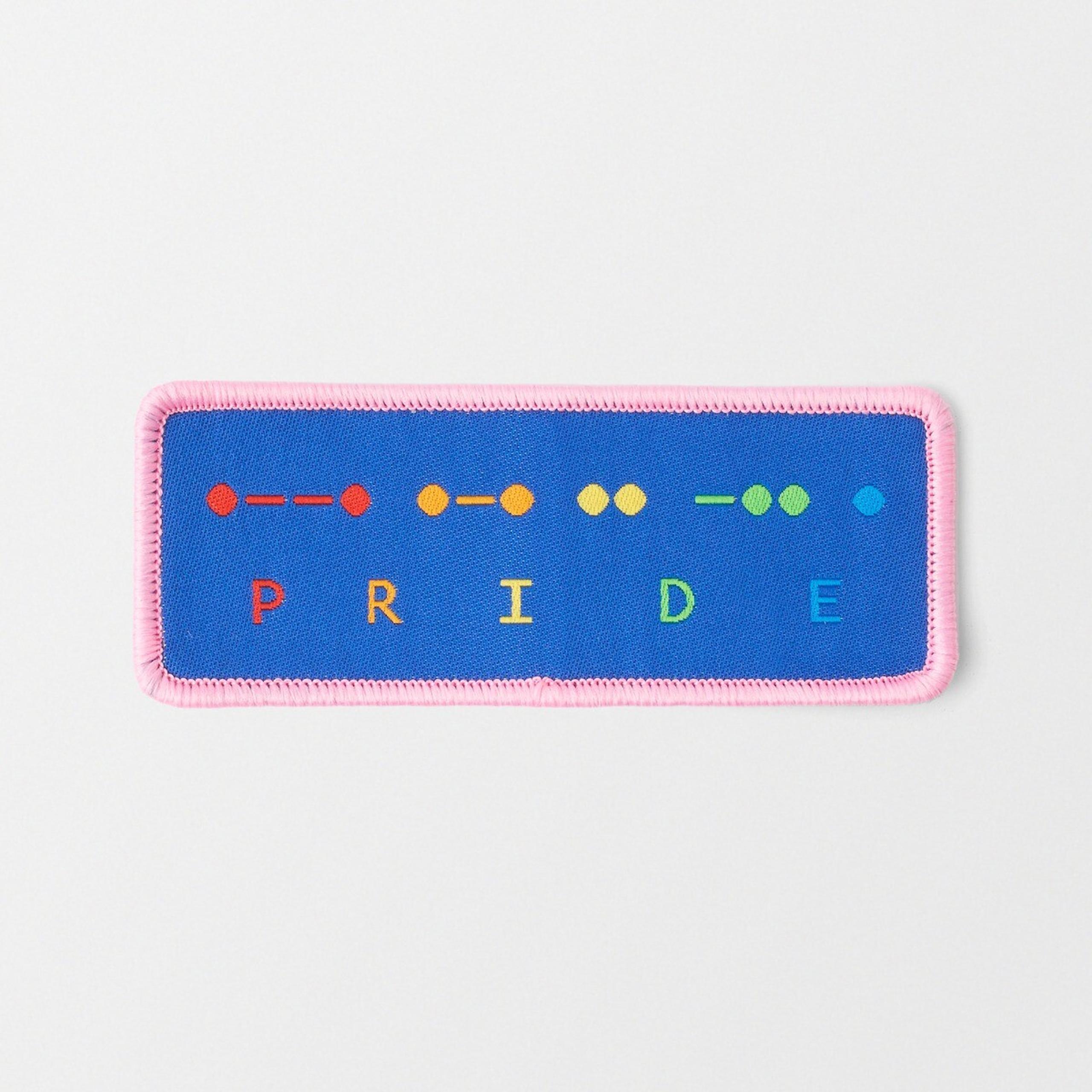 Morse Code 'Pride' Blanket Badge | Pride Badges