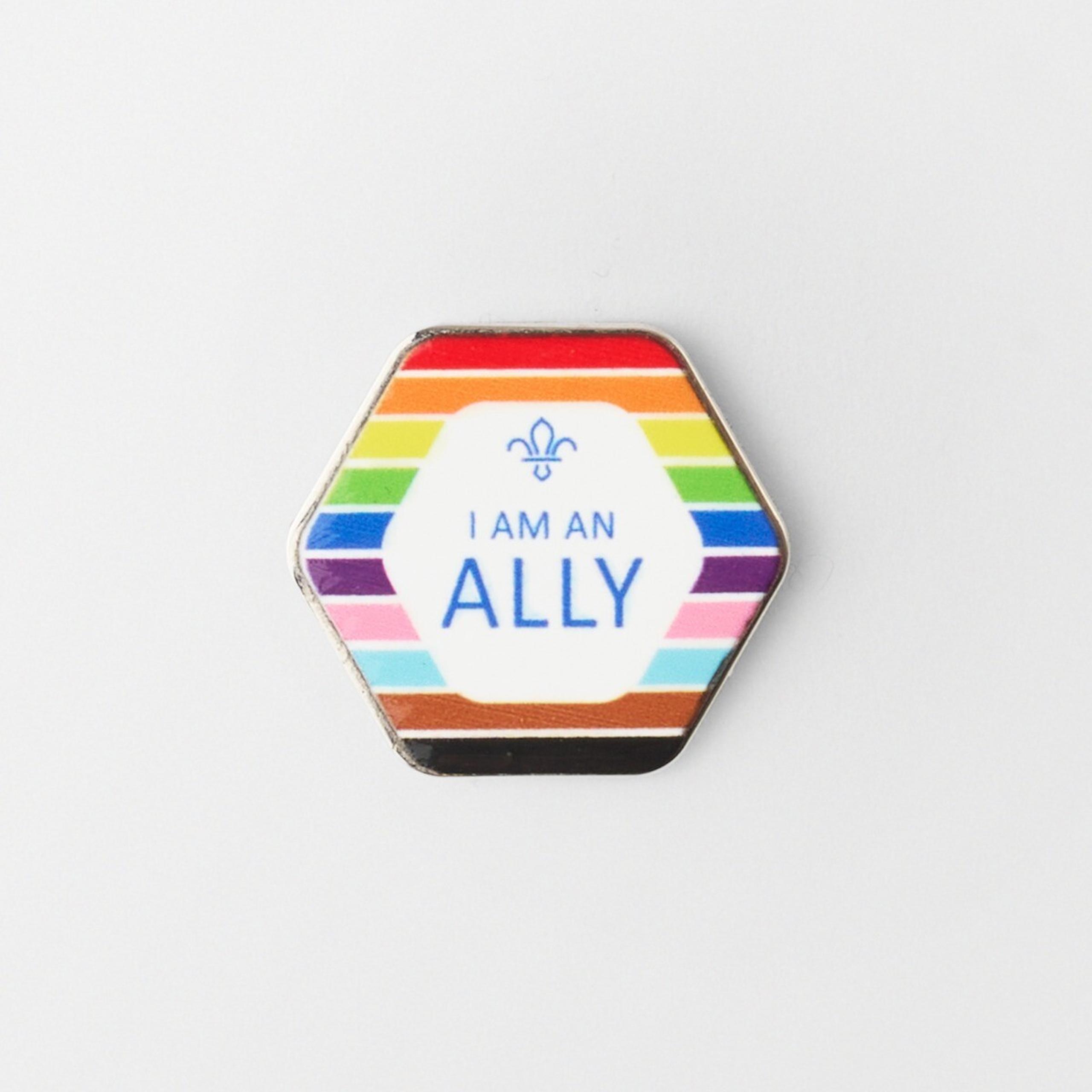 Scout Pride Ally Pin Badge | Pride Ally Badge