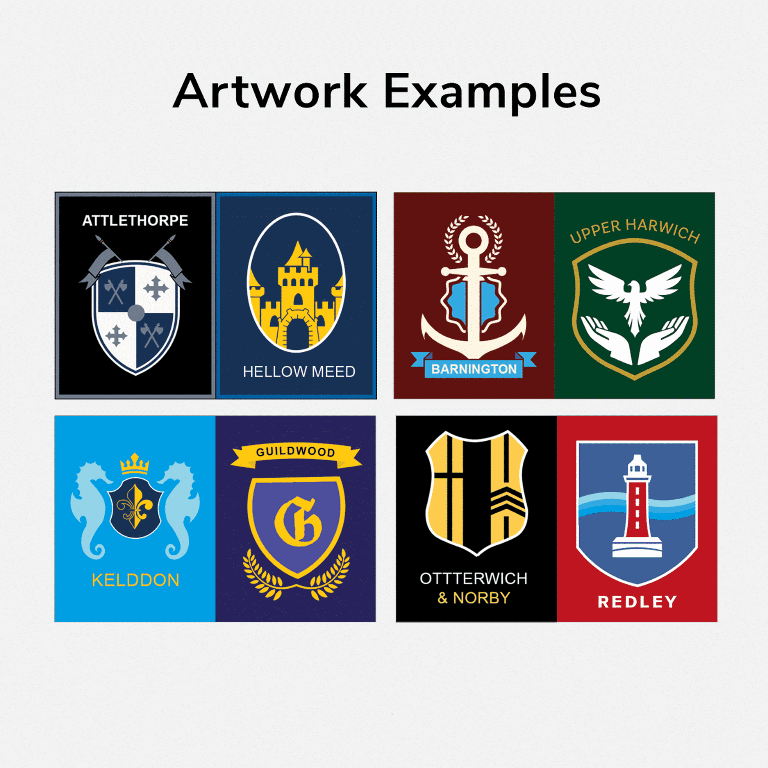 Scouts District / County Custom Printed Badge - Large