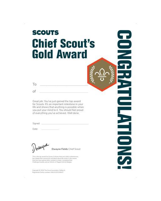 Scouts Yellow Card - Safeguarding Code of Conduct for Adults