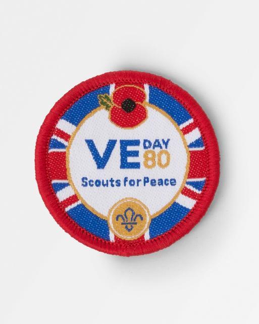 Poppy & Scouts VE Day 80 Pin Badge | Scouts Pin Badges