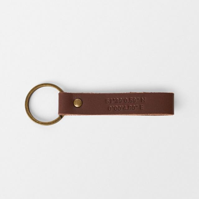 Scouts Leather Coordinates Keyring | Scouts Gifts