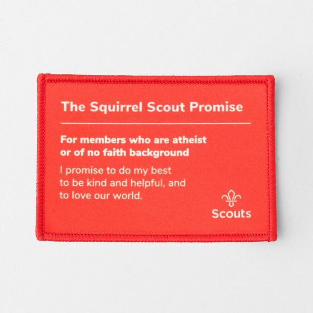 Squirrel Scouts Promise Blanket Badge - Atheist | Promise Badge