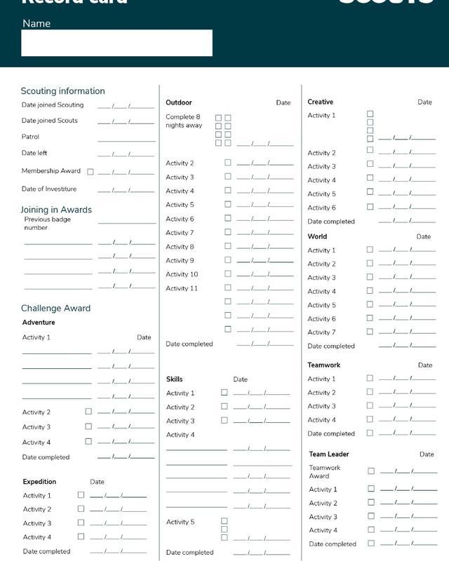 Scouts World Challenge Award Badge Volunteer Leaders