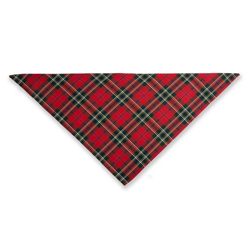Youth's Red McLean Tartan Scarf/Necker