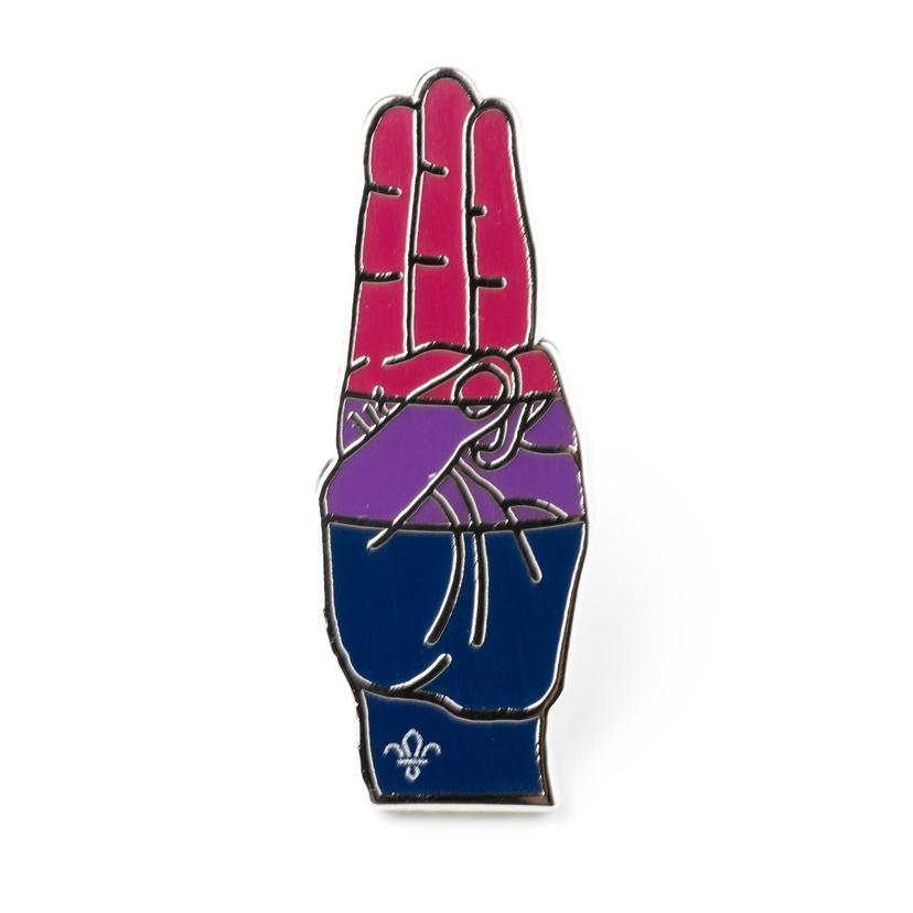 Scouts Bisexual Pride Pin Badge