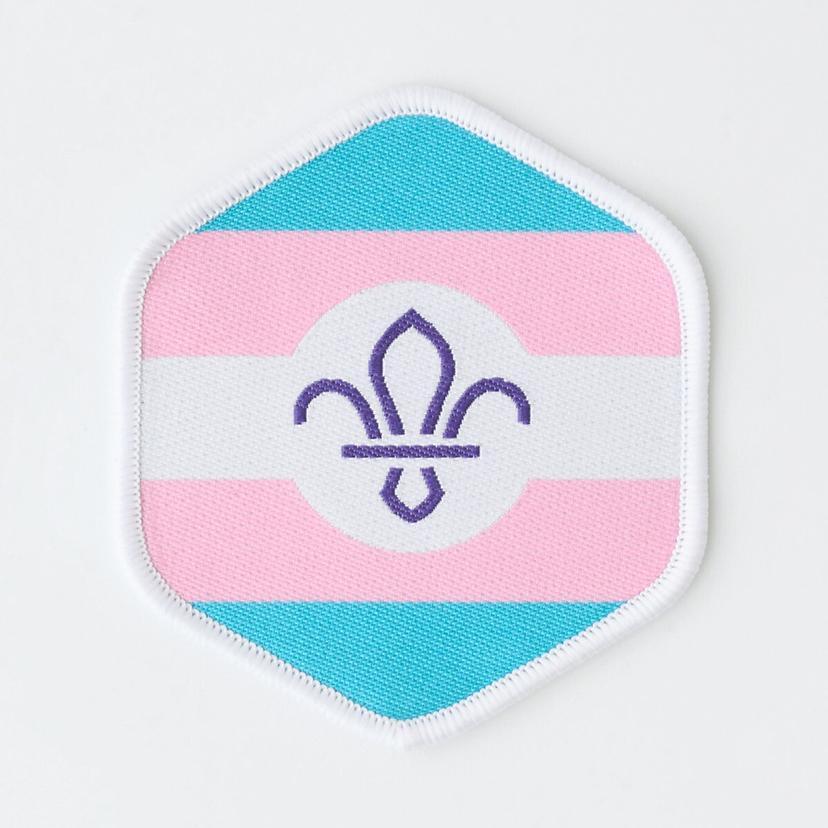 Scout Pride Blanket Badge - Trans Flag | Pride Badges