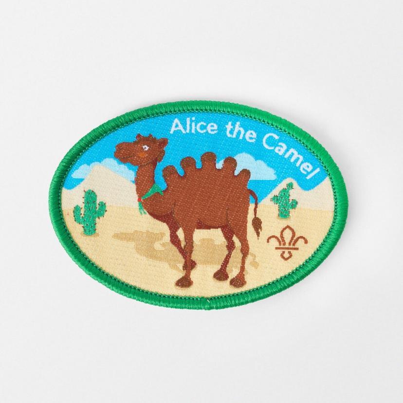 Alice the Camel Campfire Song Badge | Scouts Badges | Scout Store
