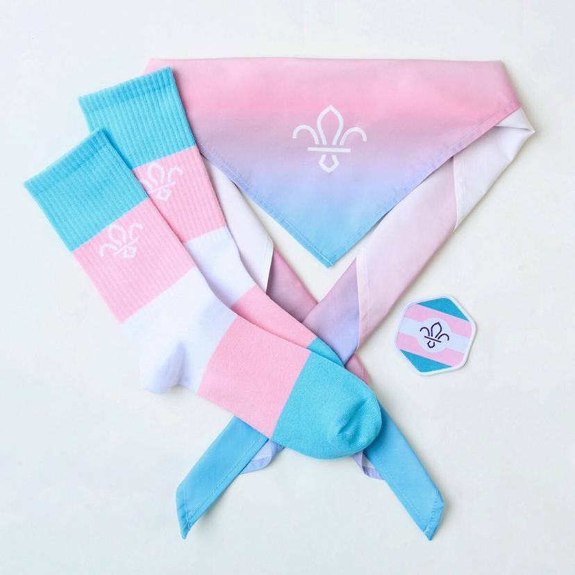 Scout Pride Scarf / Necker - Trans Flag | Scout Store